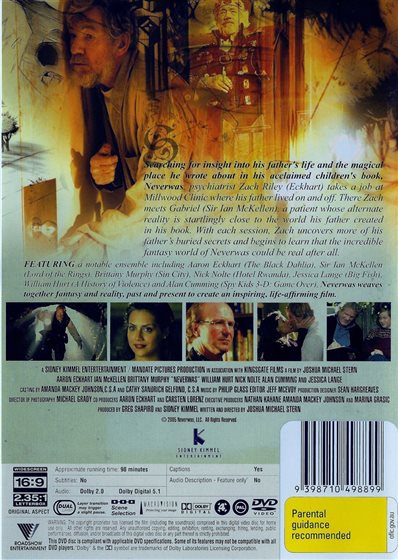 Neverwas - DVD - 9398710498899 - New Zealand - 7/18/2007 - My Movies ...